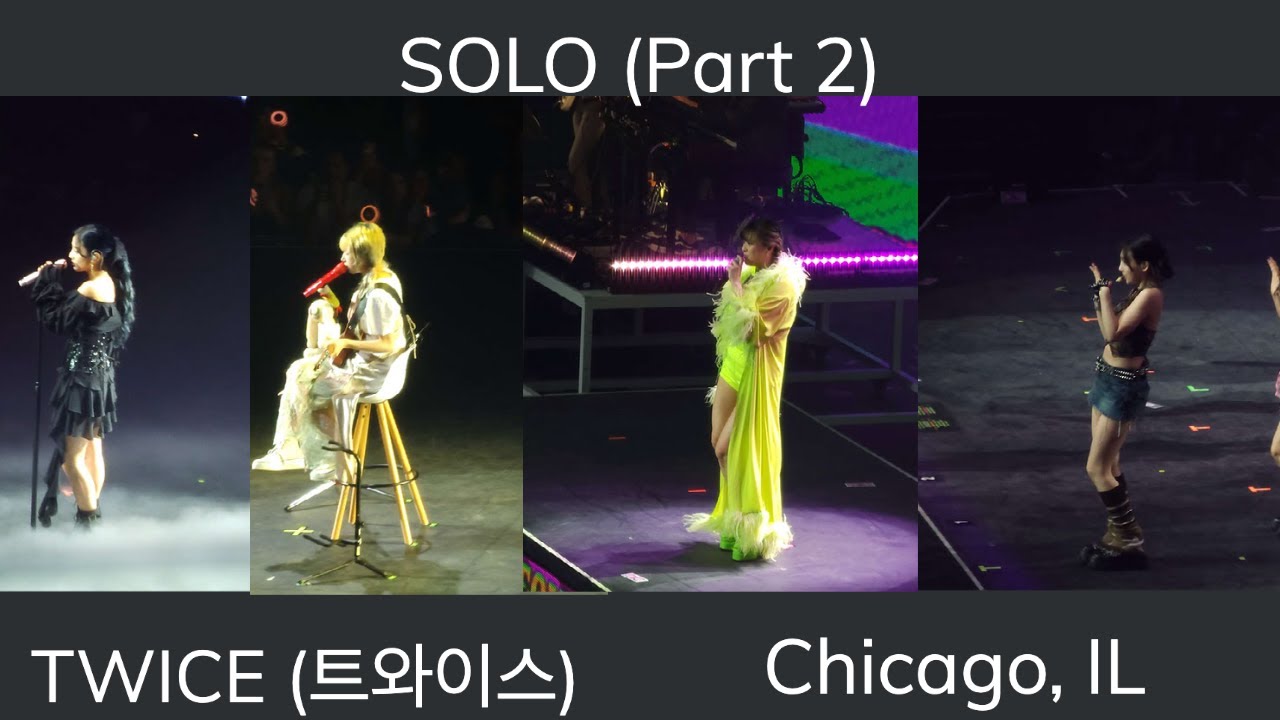 TWICE (트와이스) in Chicago [SOLOS (Part 2)] [4K] - YouTube