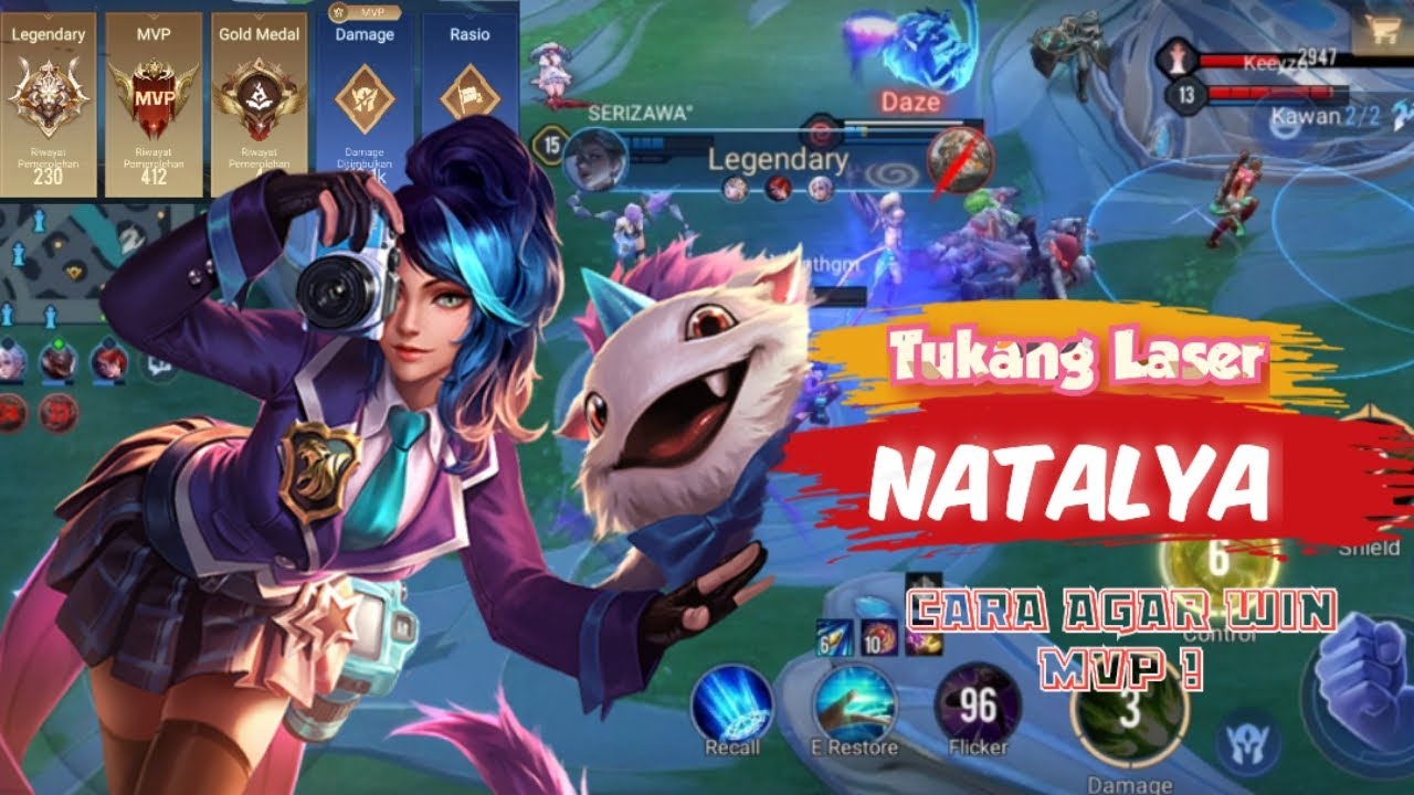 Begini seharusnya cara pakai Natalya AOV ‼️ coba cek buildnya dan cara ...