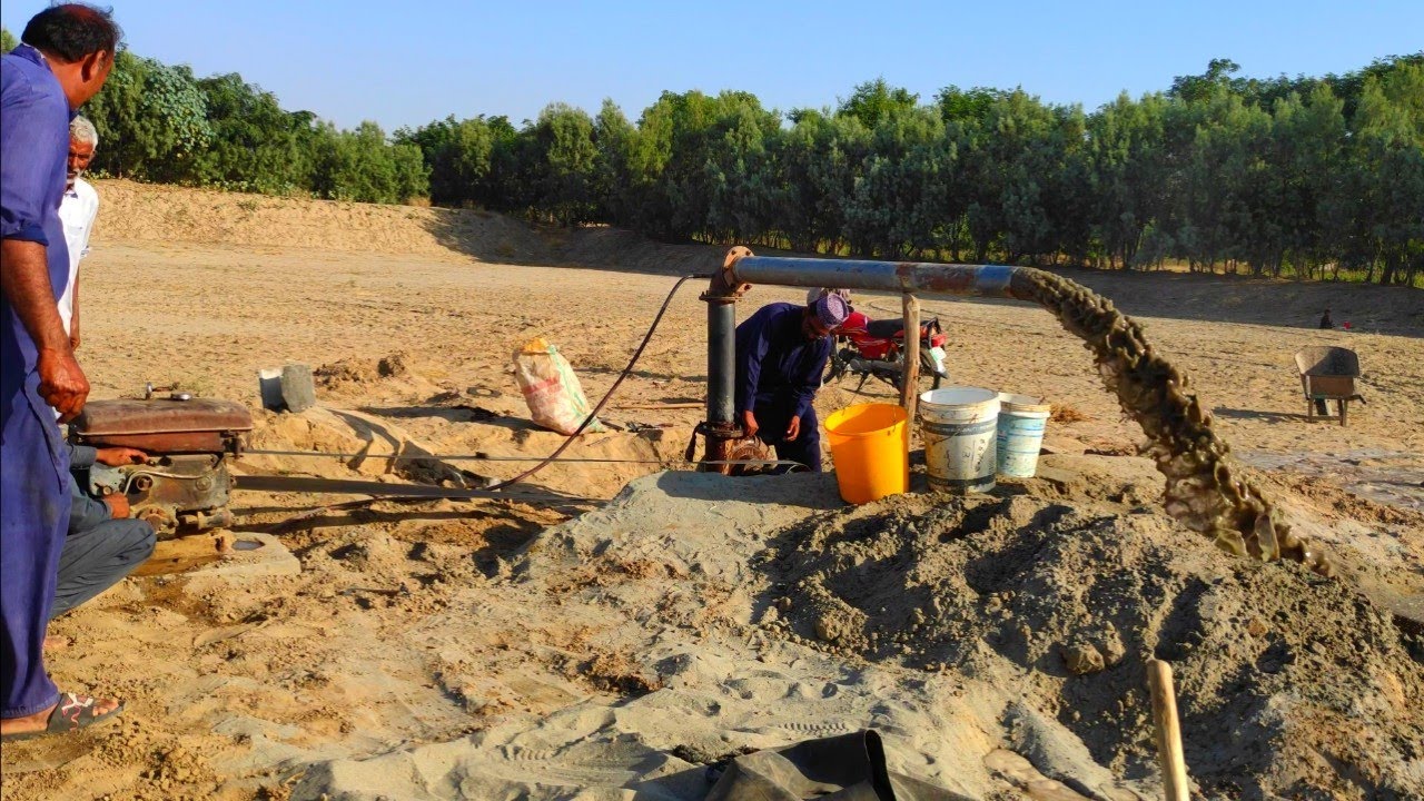 New tubewell first time Extract Water on Diesel peter Engine ||Water ...