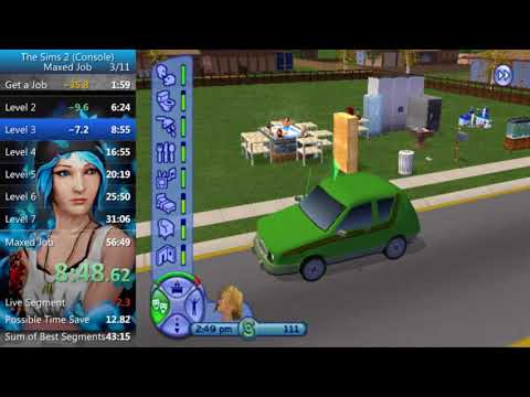 [World Record] The Sims 2 (Console) Speedrun Maxed Job% in 51m59s - YouTube