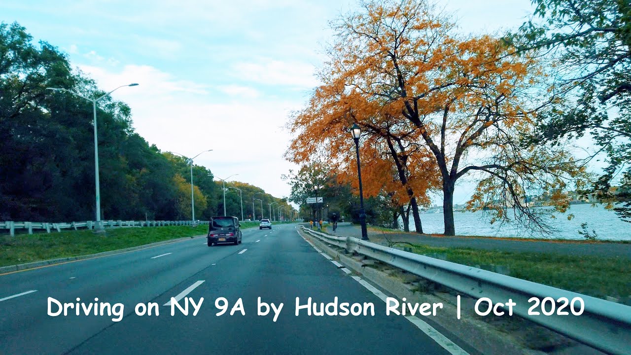 4K Driving - NY 9A along Hudson River from Uptown to Midtown Manhattan ...