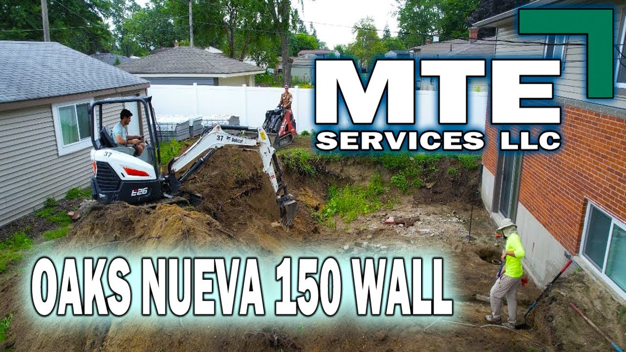 Oaks Nueva 150 wall Timelapse: MTE Services - YouTube