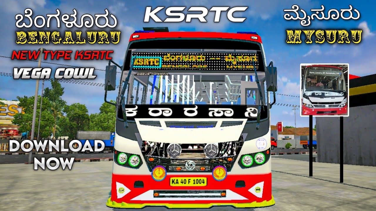Karnataka KSRTC vega cowl livery for@COMMONCLUB1 ksrtc bs6 bus mod. ಕ ...