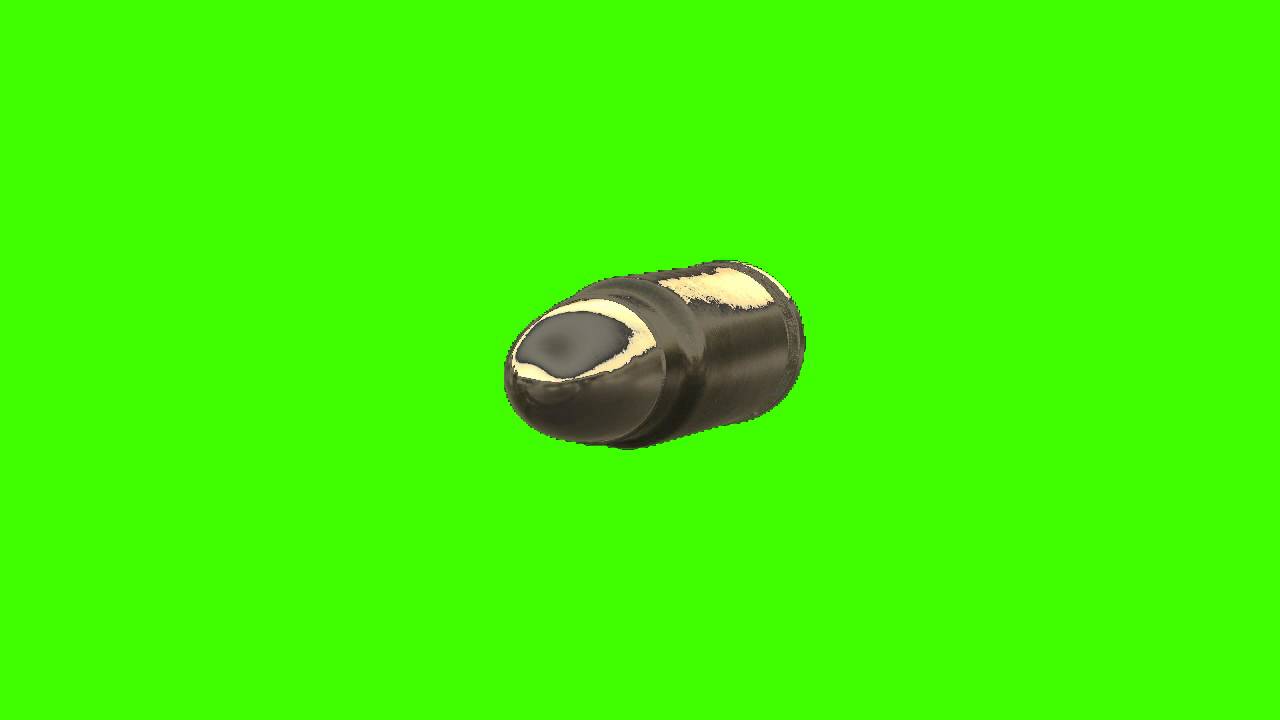 bullet is in flying second view in green screen - YouTube