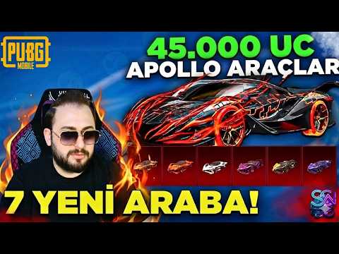 45.000 UC HARCADIK ! 😱 5K UC'YE APOLLO ARABA GELDİ | BİRİNİZE HEDİYE !🔥PUBG MOBİLE