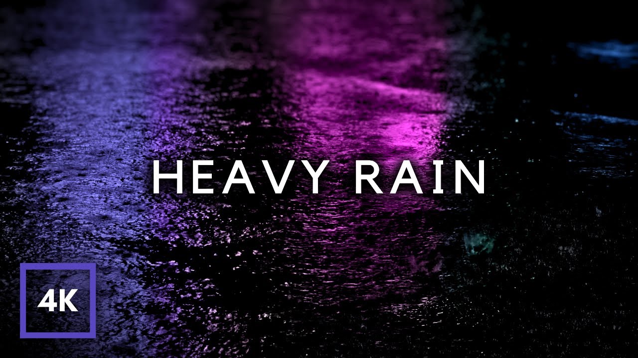 HEAVY RAIN at Night on Road. Sleep Instantly to Heavy Rain Sounds all ...