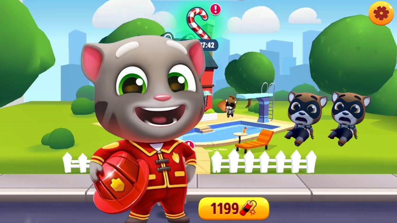 Talking Tom Gold Run Unlocks All Game Fireman Tom In Winter Wonders ...