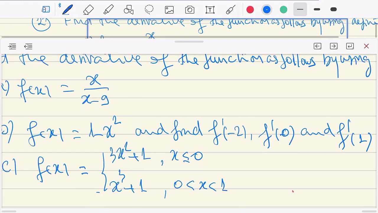 NU W2 Maths II ch 2 - YouTube