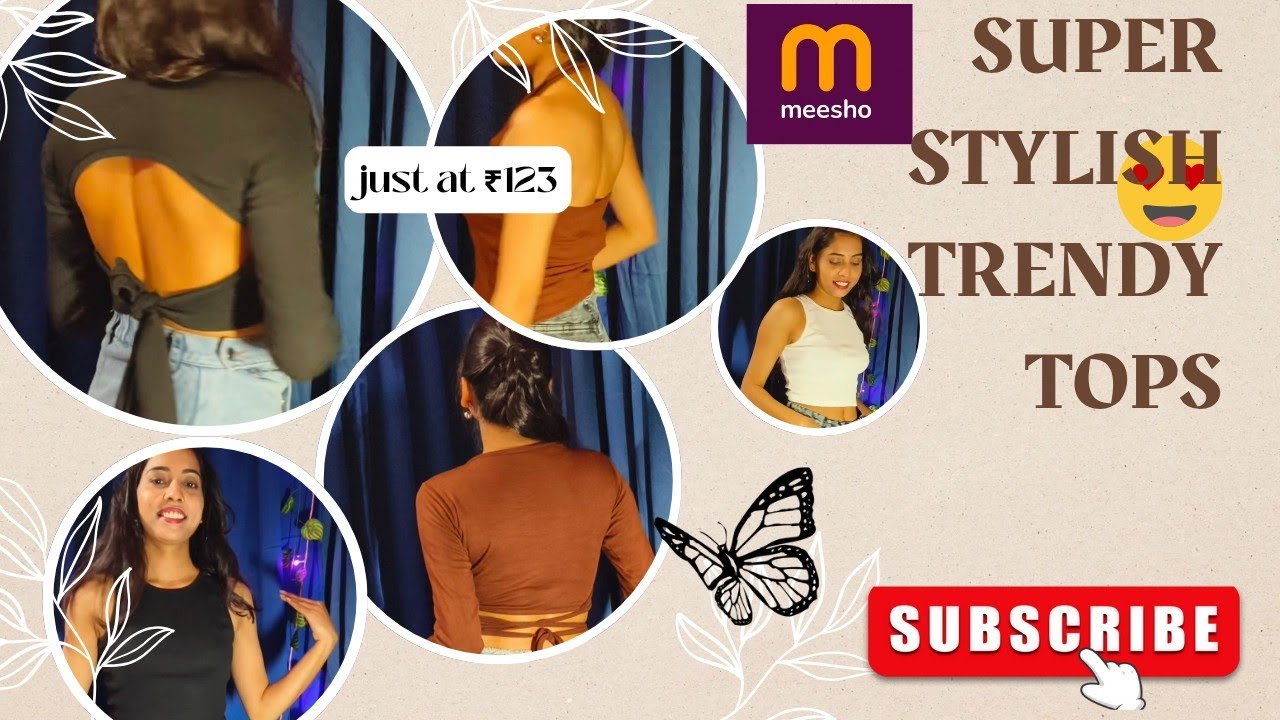 **Meesho** Stylish Trendy Top Haul | Super stylish tryon haul | Casual ...