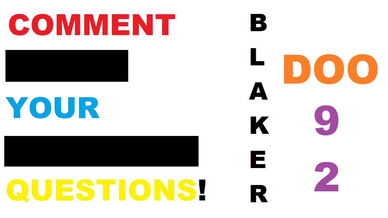 COMMENT YOUR QUESTIONS! - YouTube