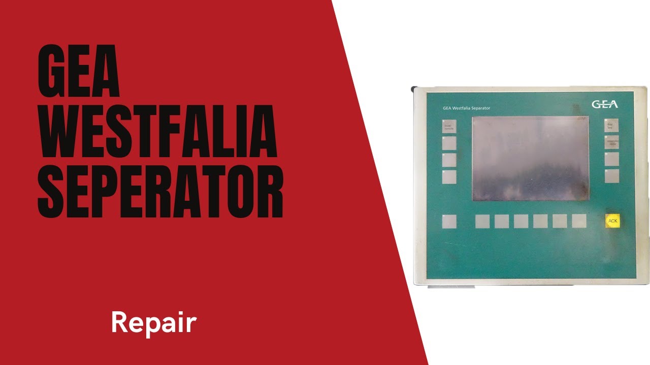 GEA Westfalia Seperator (1) Repair - YouTube