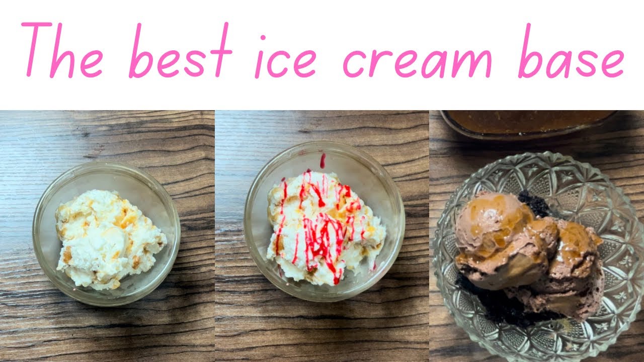 ONE ICE CREAM BASE FOUR ICE CREAM FLAVORS||DELICIOUS ICE CREAM ||THREE ...