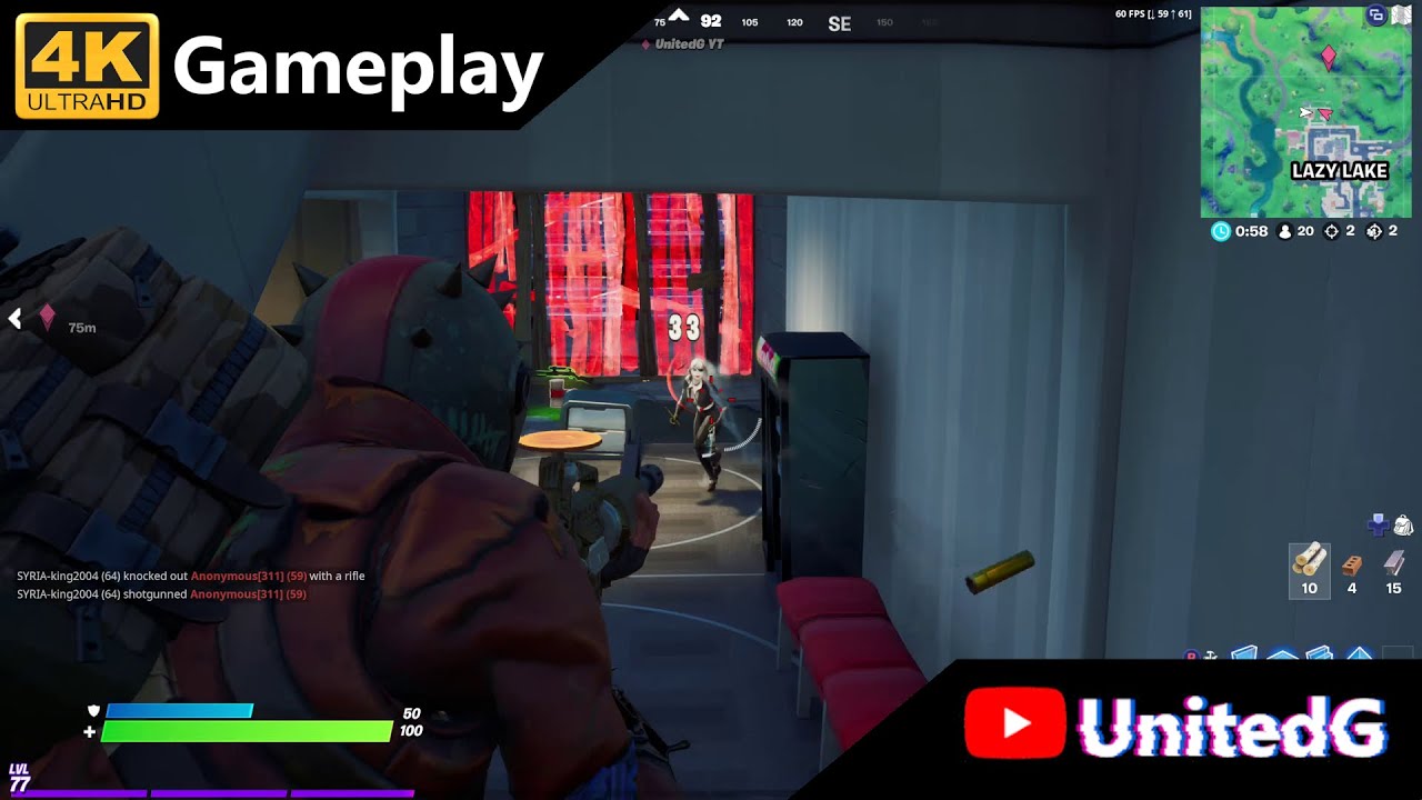 Fortnite - Xbox One X Gameplay 4K - YouTube