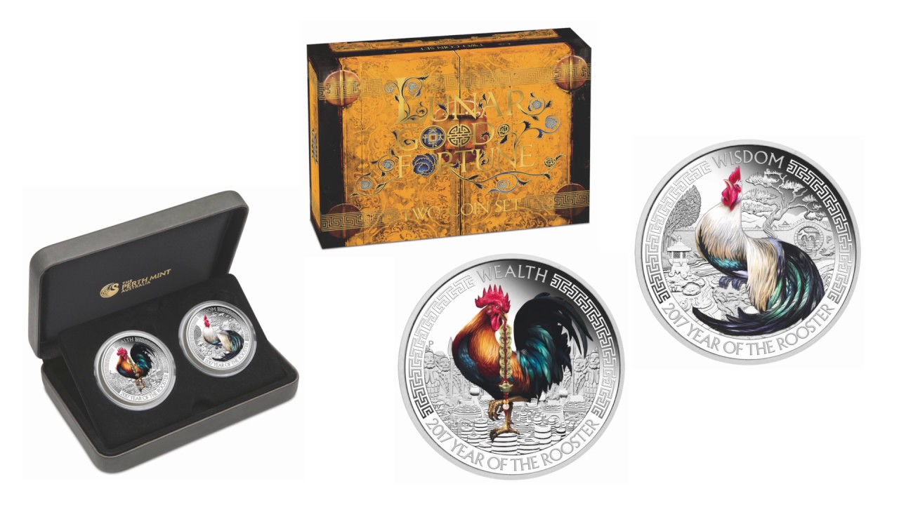 Wealth & Wisdom 2 x 1 Oz Silver Coins From Tuvalu 2017 in Color Proof ...