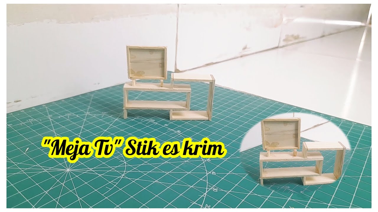 Membuat "Meja TV minimalis" Stik es krim || Sangat mudah. - YouTube