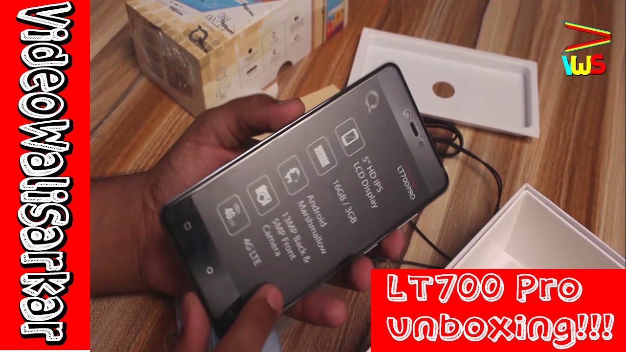 Qmobile LT700 Pro | Unboxing And First Expressions - YouTube