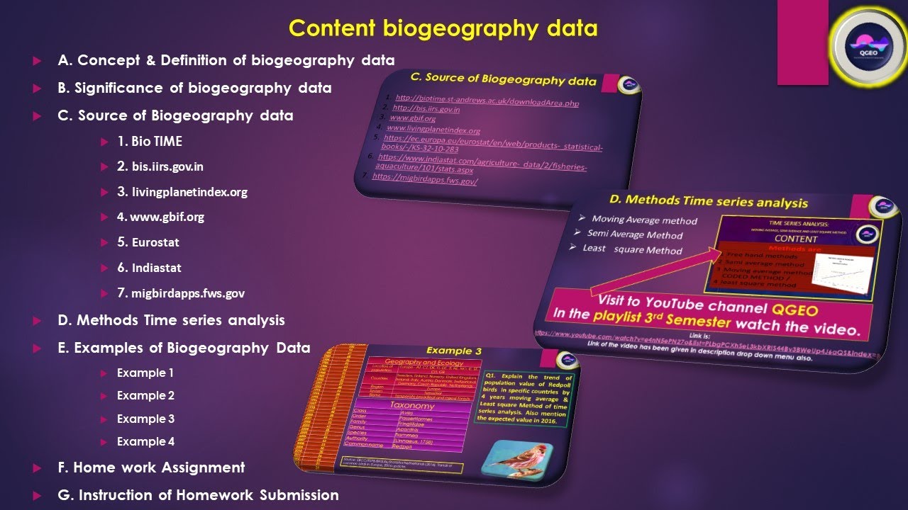 Time series analysis of biogeography data - YouTube