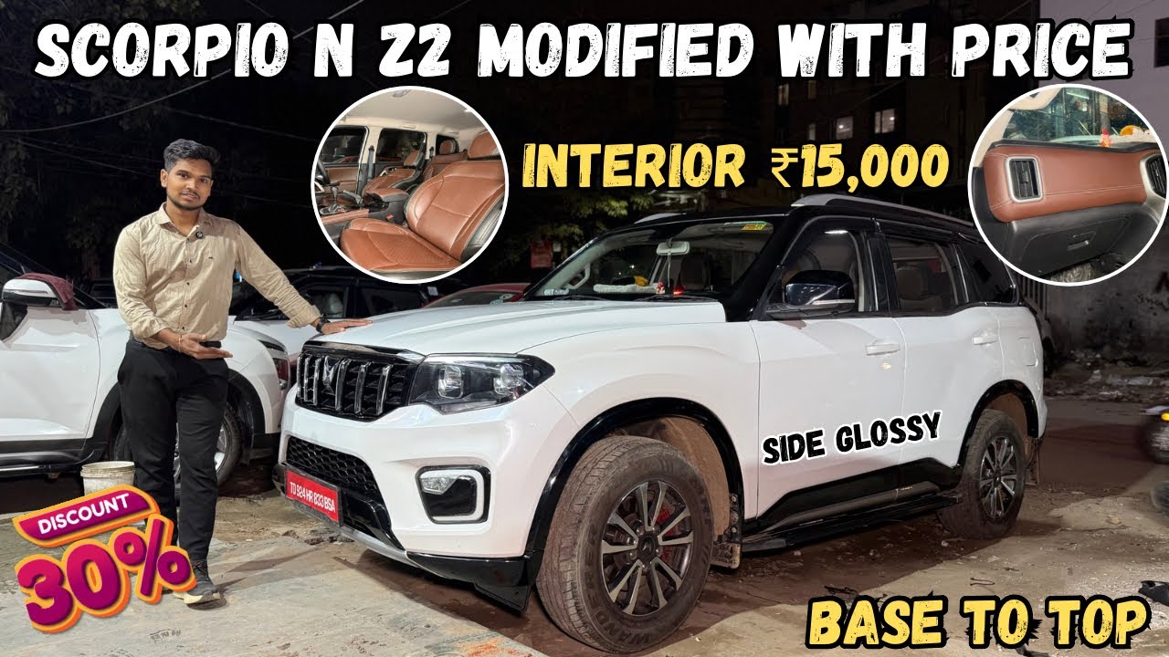 2025 SCORPIO N MODIFIED WITH PRICE SCORPIO N BASE TO TOP MODIFICATION ...