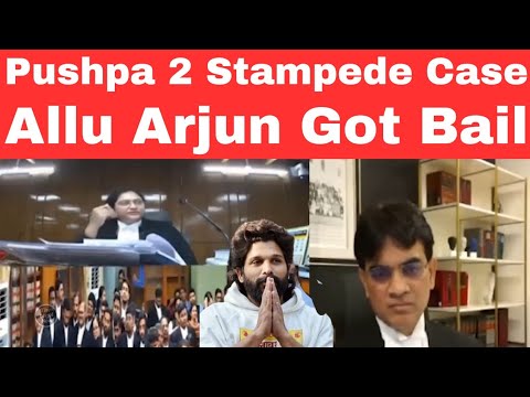 Allu Arjun Got Bail | Adv Niranjan Reddy argues in High Court. Stampede ...