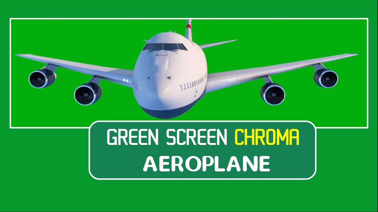green screen Aeroplane chroma video - YouTube