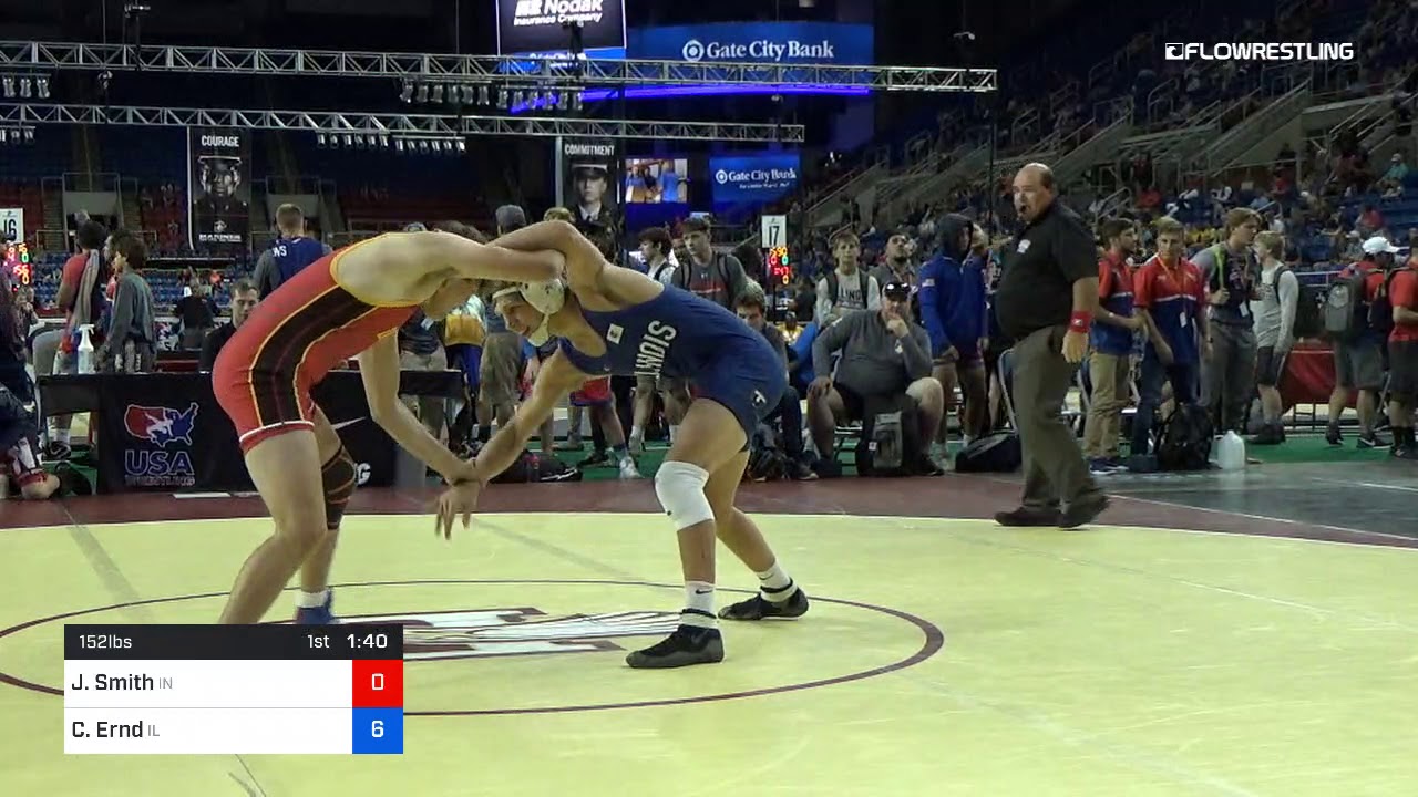 152 Lbs Cons 32 2 James Smith Indiana Vs Caden Ernd Illinois - YouTube