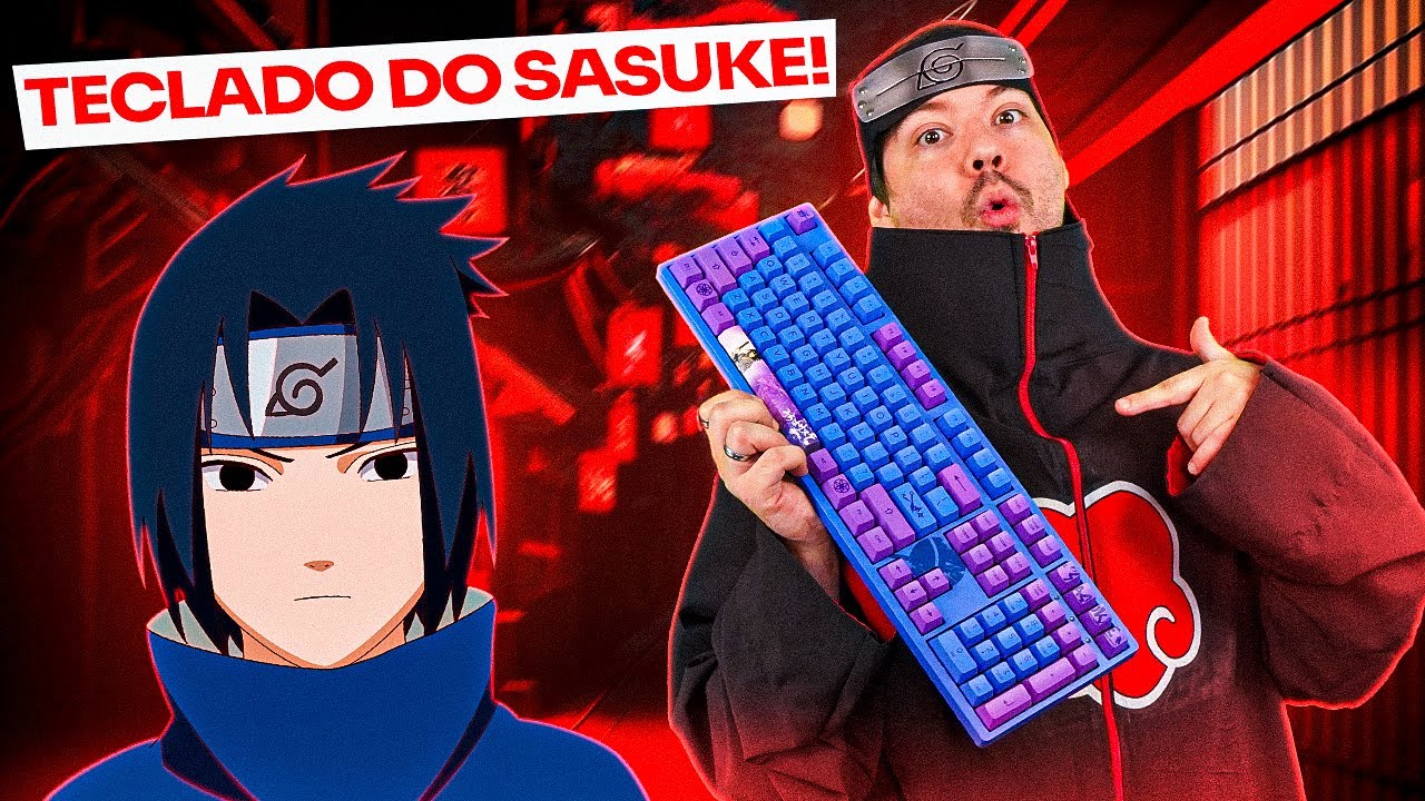 TESTAMOS O TECLADO MECÂNICO DO SASUKE UCHIHA! AKKO 3108 v2 (NARUTO ...