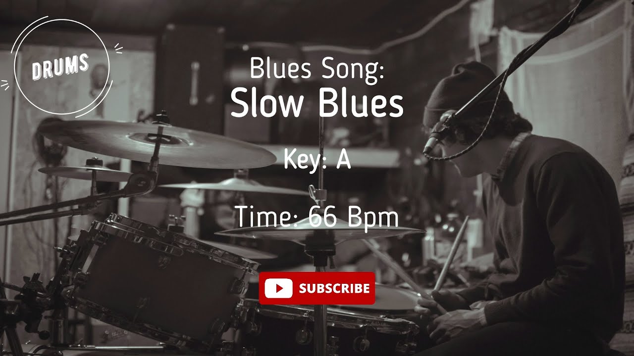Slow Blues Backing Track DRUMS Jam ( drumless ) 12 bars - YouTube