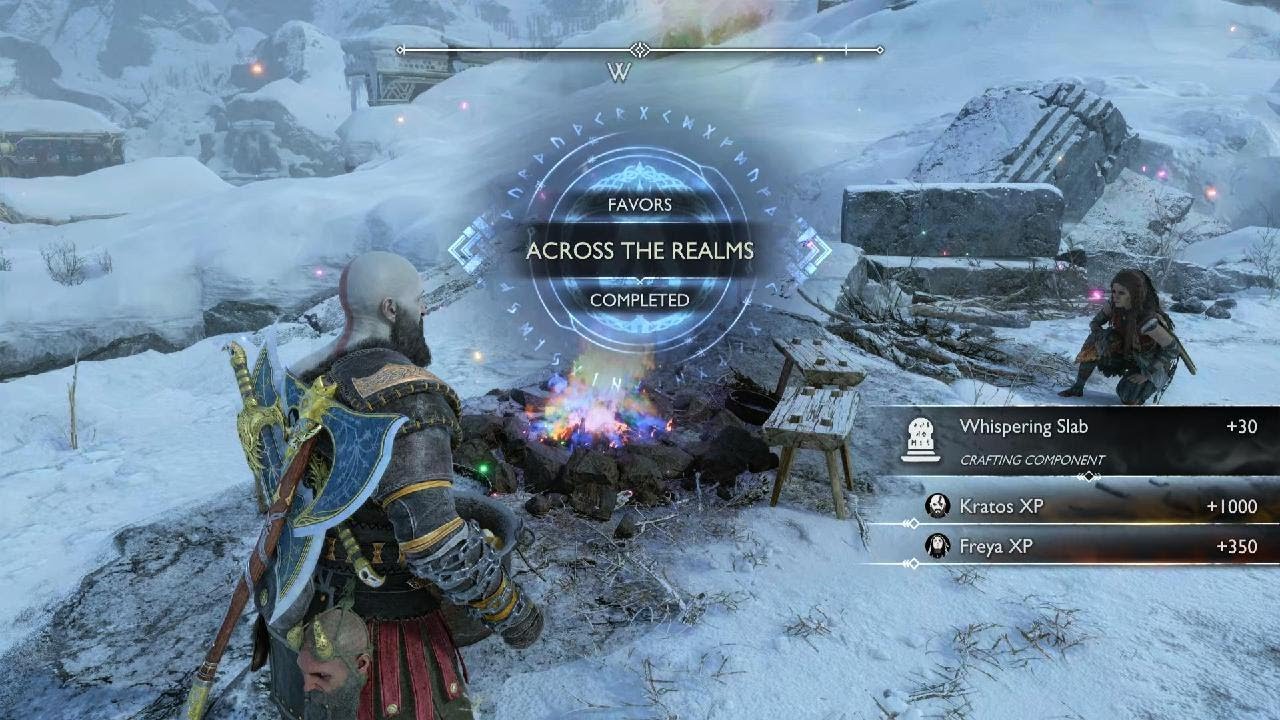 God of War Ragnarök - Favors - Across the Realms, The Last Remnants of ...