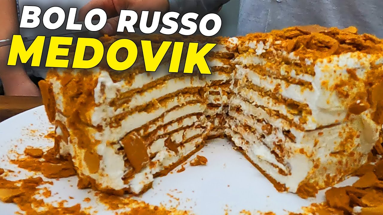 MEDOVIK - O BOLO RUSSO DE MEL | Ewerton Santana - YouTube