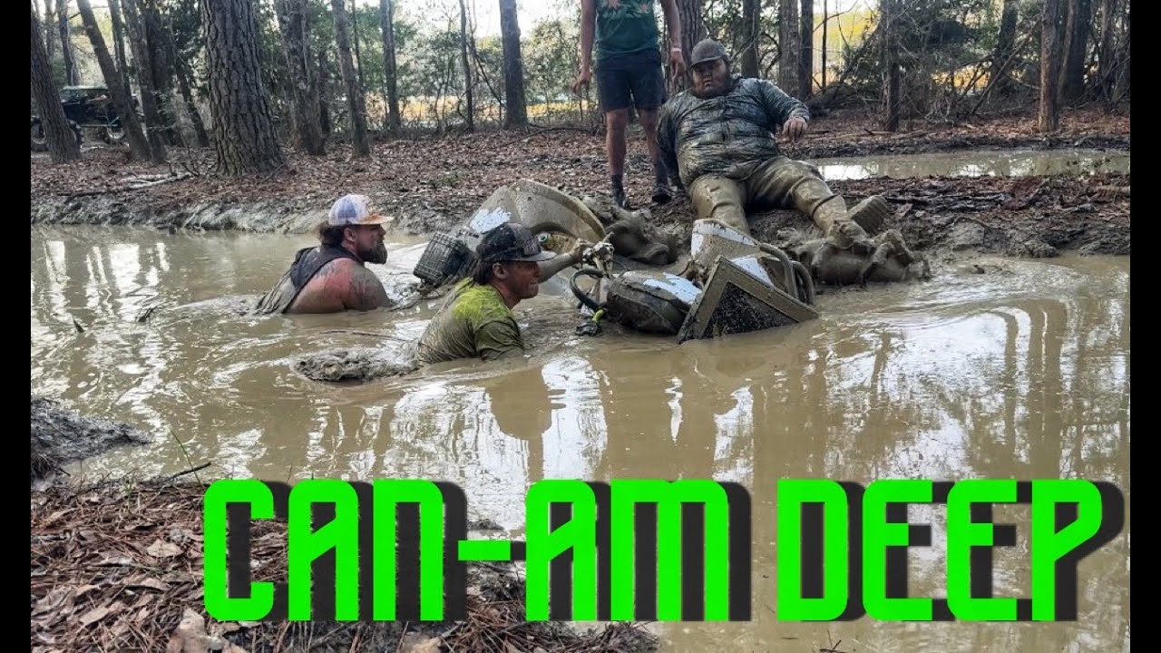 TOO DEEP?! Can-Am Renegade Struggles to Push Through the DEEP RUTS ...