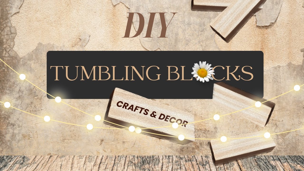 HIGH END look DIYs using Tumbling Tower Blocks // Decor Ideas // Jenga ...
