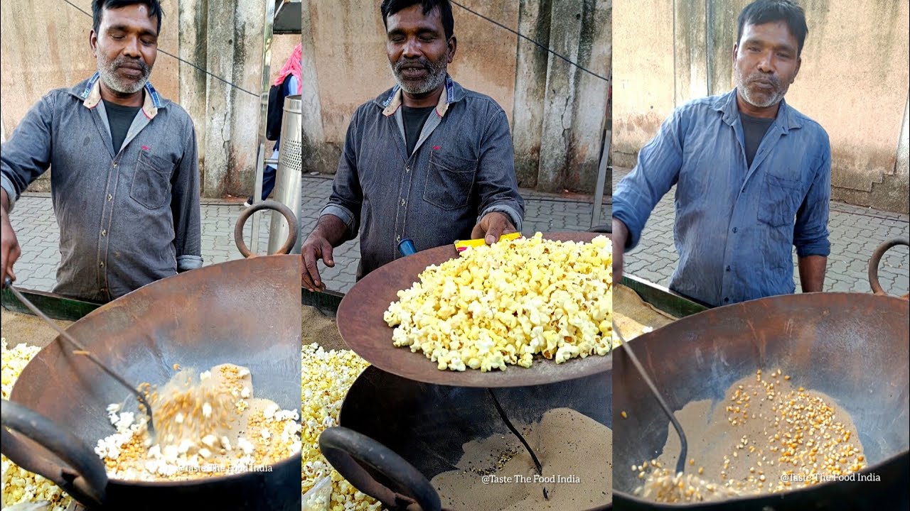This Man Making popcorn Village Style Making Popcorn Without Any ...