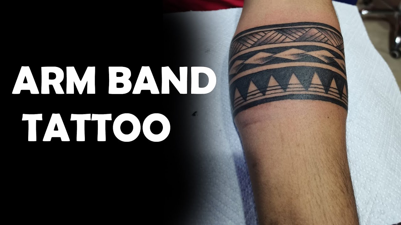 Arm Band Tattoo | how to make arm band - YouTube