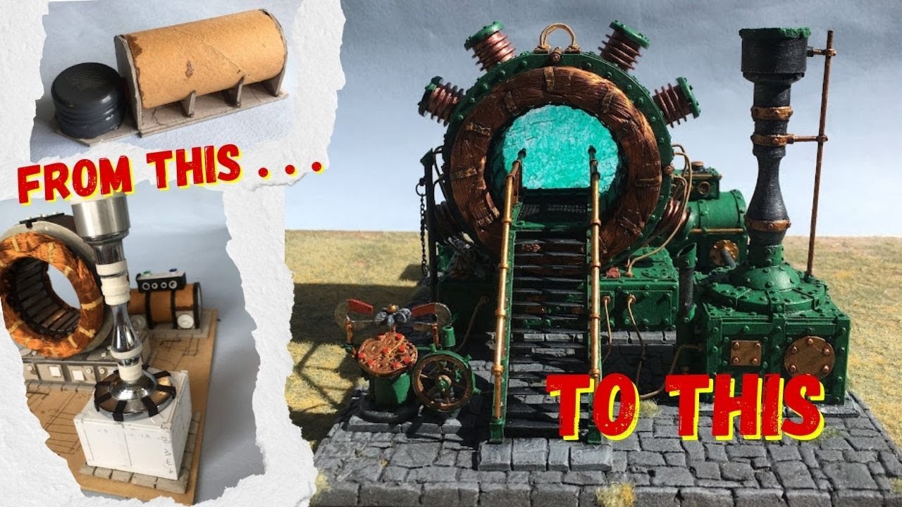Building a miniature Steampunk Stargate - Scratch Build - YouTube