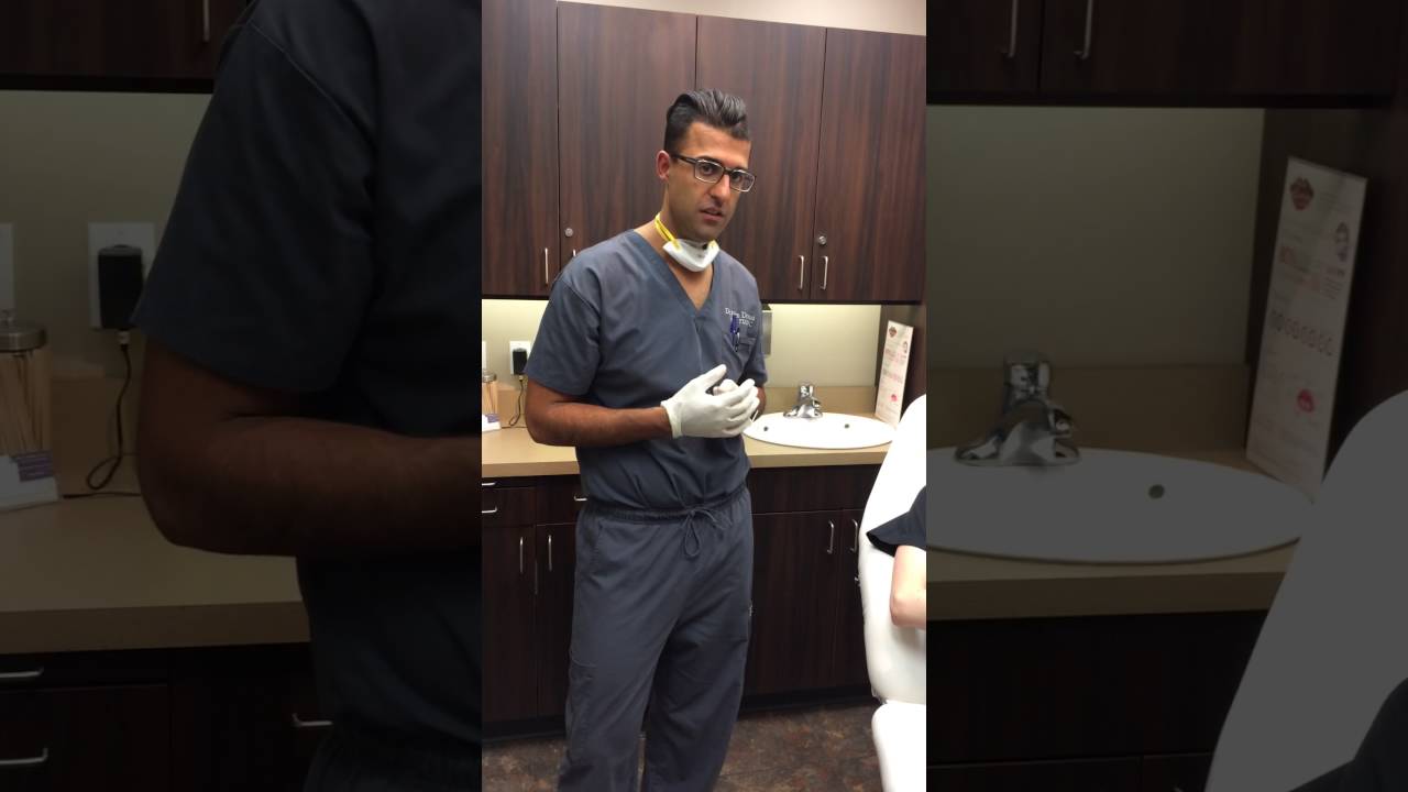 Dr Alim R Devani filler lip top up - YouTube