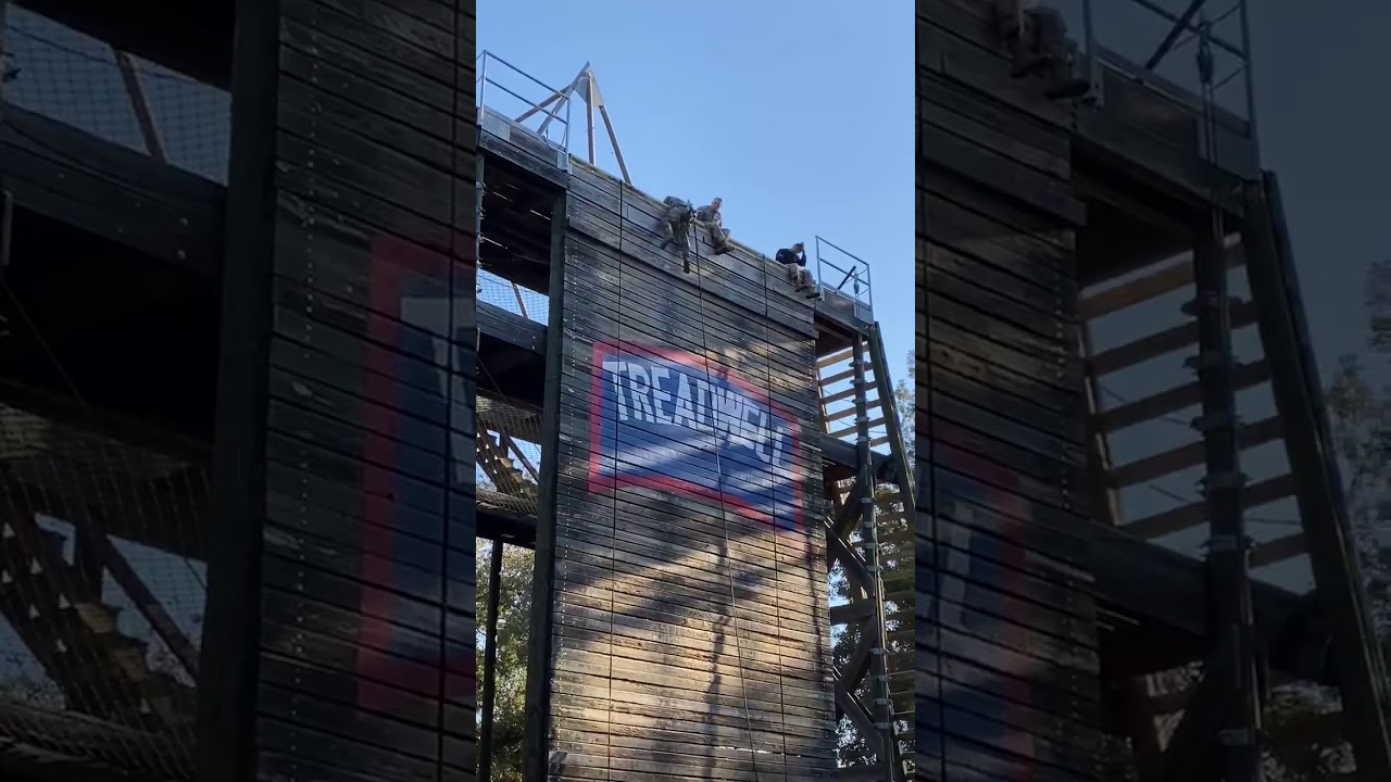 Fort Sill Treadwell Rappelling Tower - YouTube