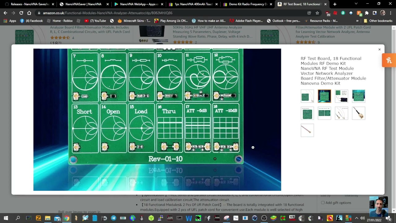 NanoVNA RF Test Board - RF Demos Kit - YouTube