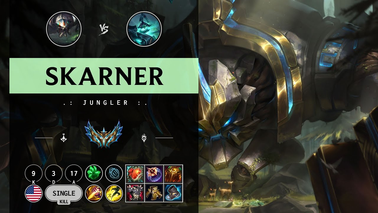 Skarner Jungle vs Hecarim - NA Challenger Patch 14.11 - YouTube