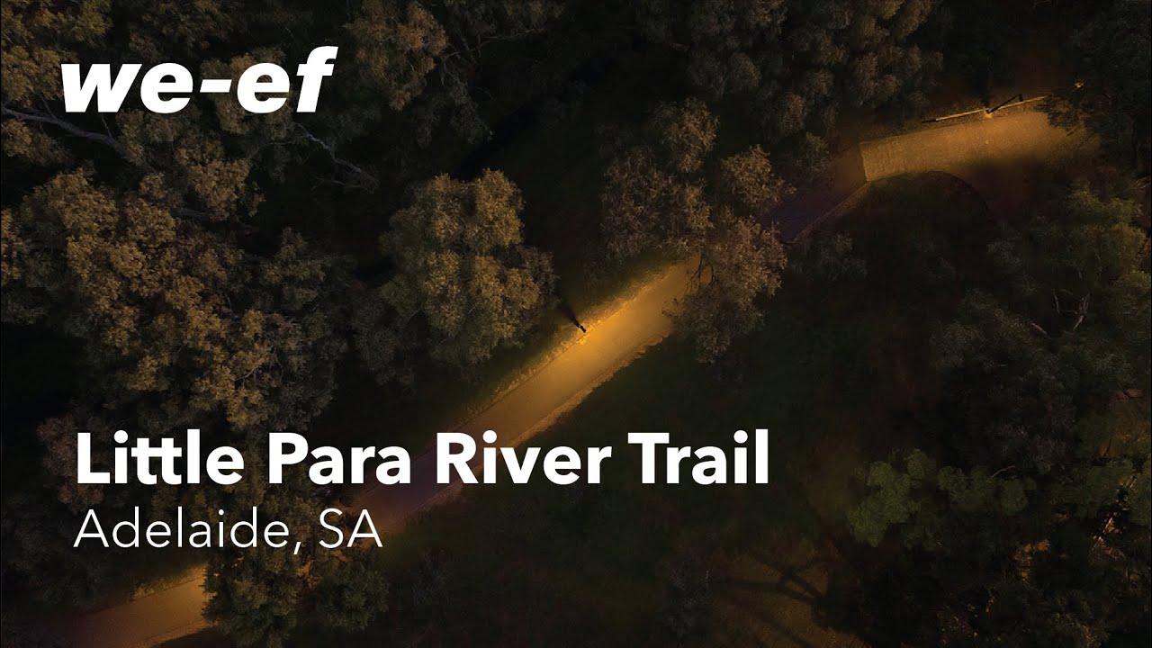 PC Amber lighting installation for Little Para River Trail - YouTube