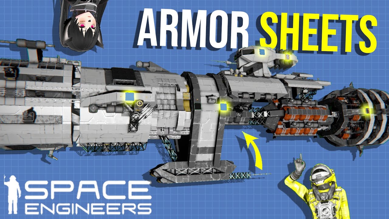Are Thin Layers of Extra Ship Armor Useless? Space Engineers Cladding - YouTube