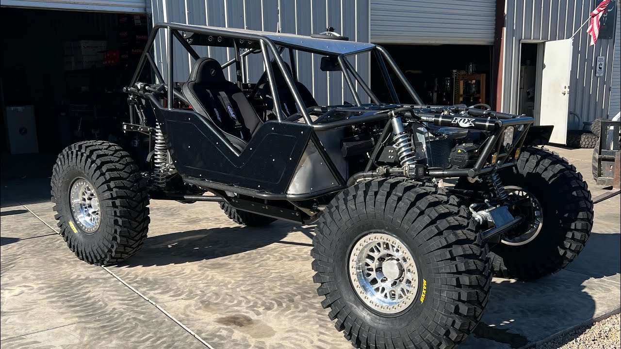 New rear steer buggy on 42” treps (2 seat chassis) - YouTube