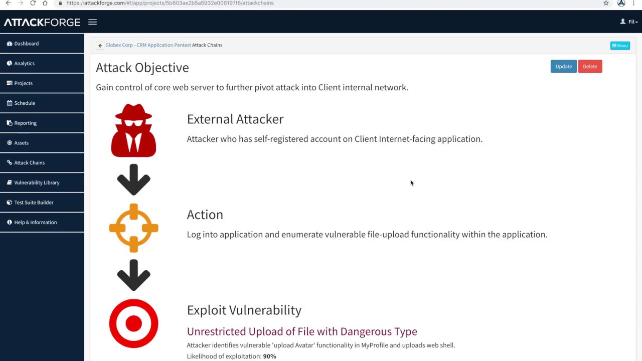 AttackForge.com - Tutorial02 - How to create and use attack chains on ...