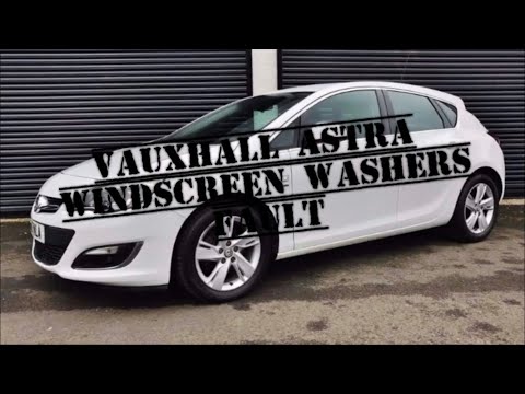 Vauxhall Opel Astra Windscreen Washers, Rear Wiper Not Working, How To Repair, Fix