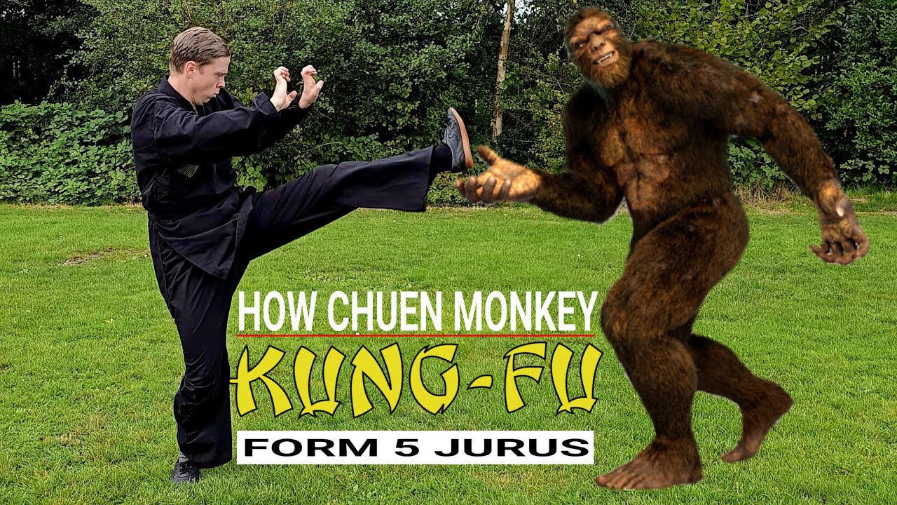 How Chuen Kungfu: Standing Tall Monkey Form 5 猴拳五式 - YouTube