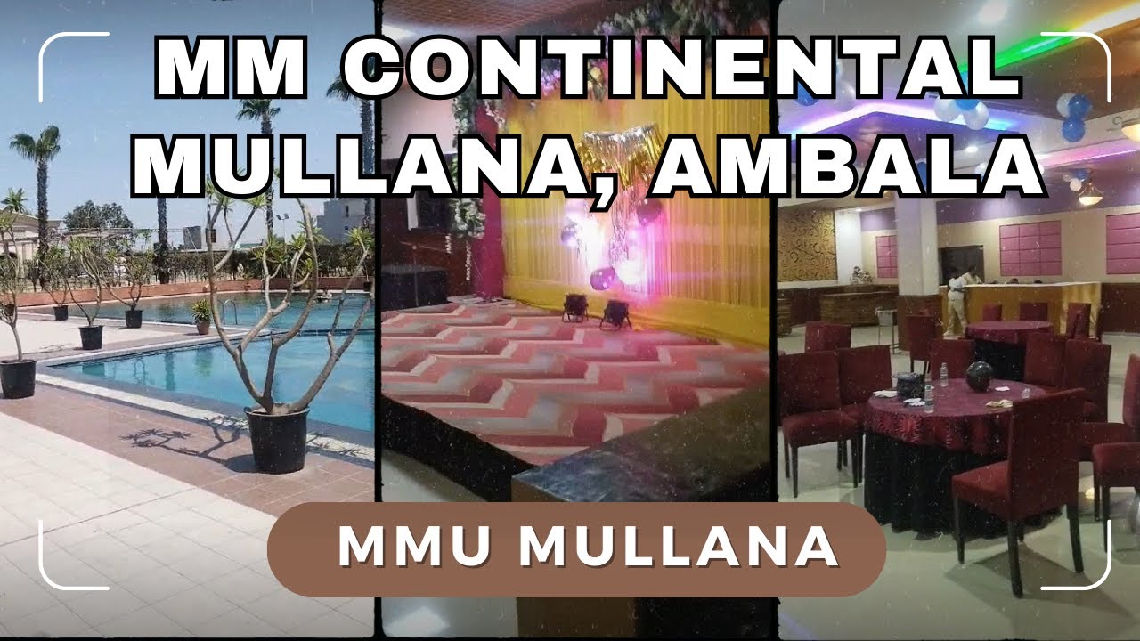 hotel और pool | MM Continental | MMU Mullana | Farewell preparation ...