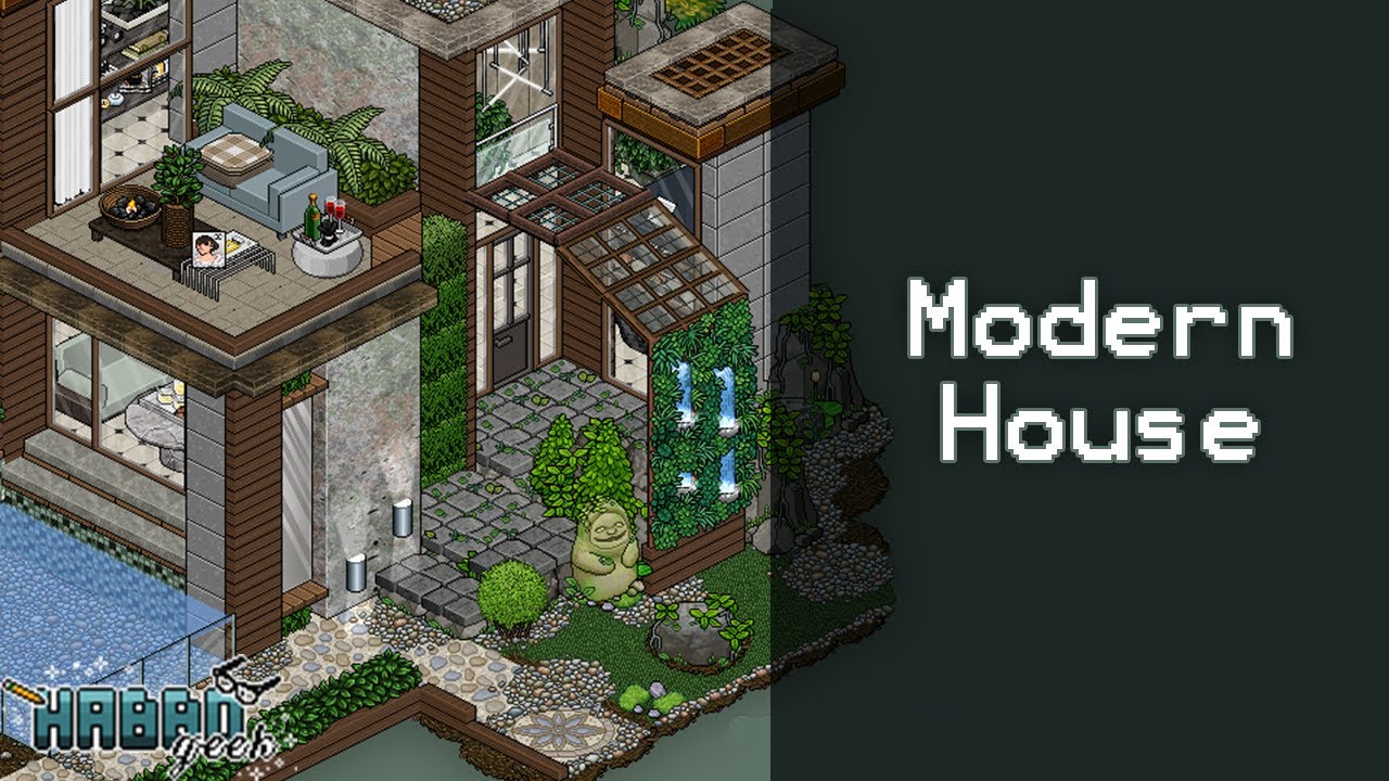 | TUTORIAL | Modern House | Habbo Construcción | Habbo Geek | - YouTube