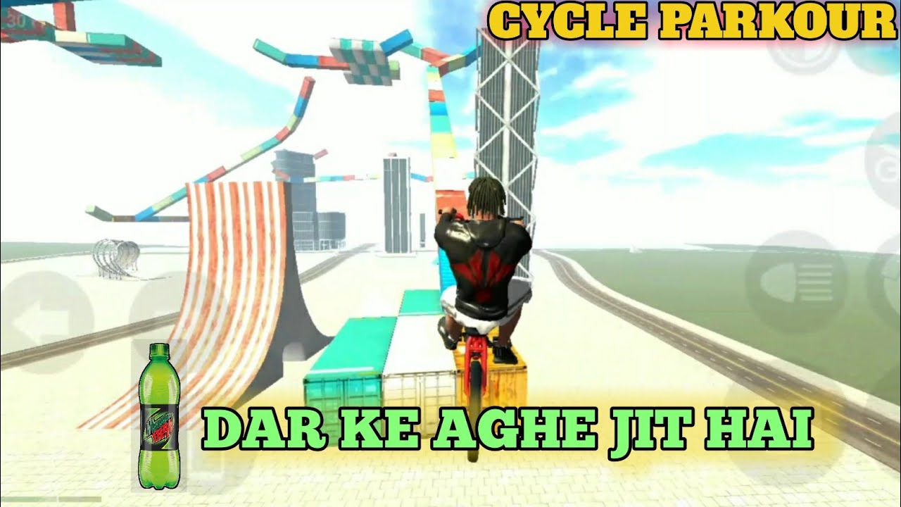 PARKOUR CHALLENGE WITH CYCLE IN INDIAN BIKE DRIVING 3D [ STUNTMAN ...