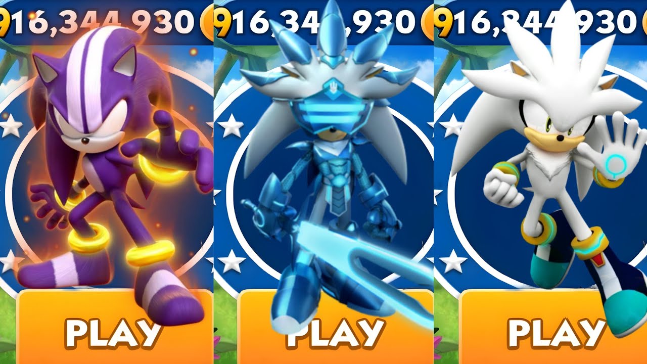 Sonic Dash - Darkspine vs Chorno silver vs Silver Sonic - All ...