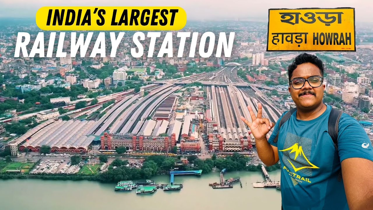 India's Largest and Busiest Railway Station 😱🔥 | Howrah Junction Train ...