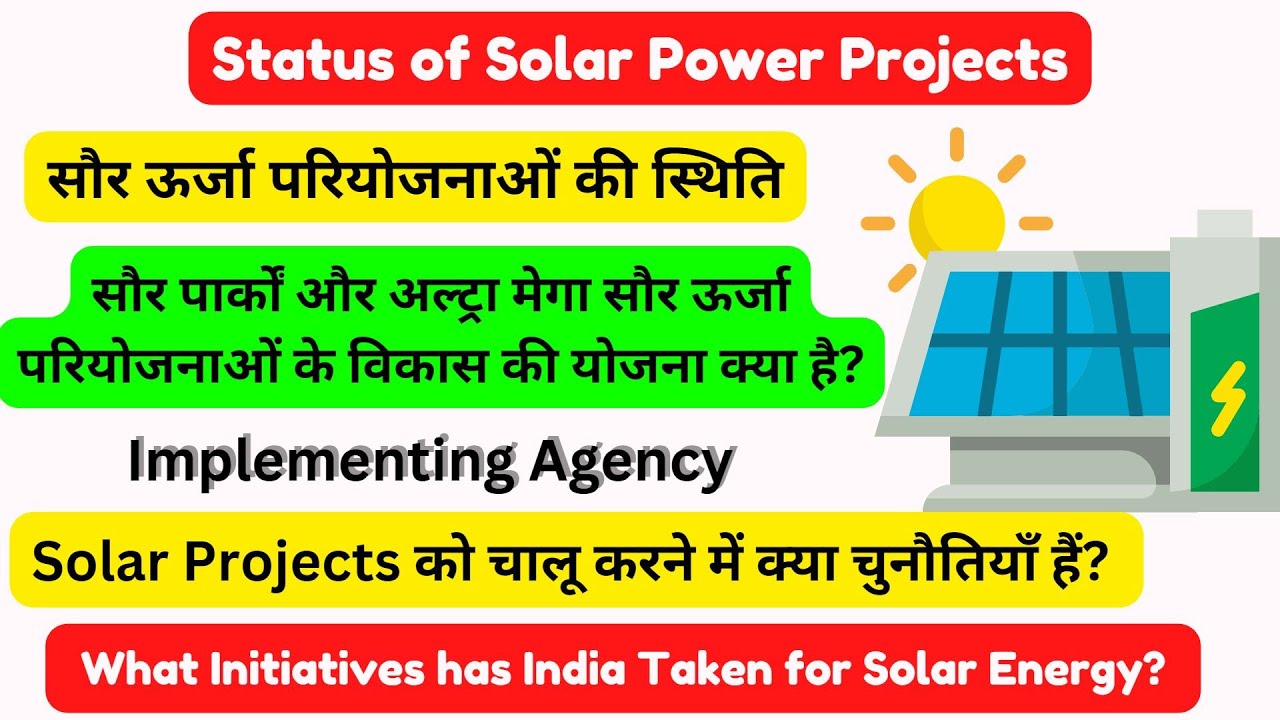Status of Solar Power Projects | Renewable Energy | Challenges in Solar ...